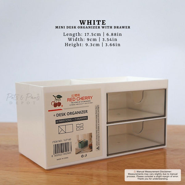 Hanata Mini Desk Organizer with Drawer – PotsandPansDepotPH