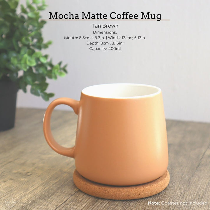 Mocha Matte Coffee Mug – PotsandPansDepotPH