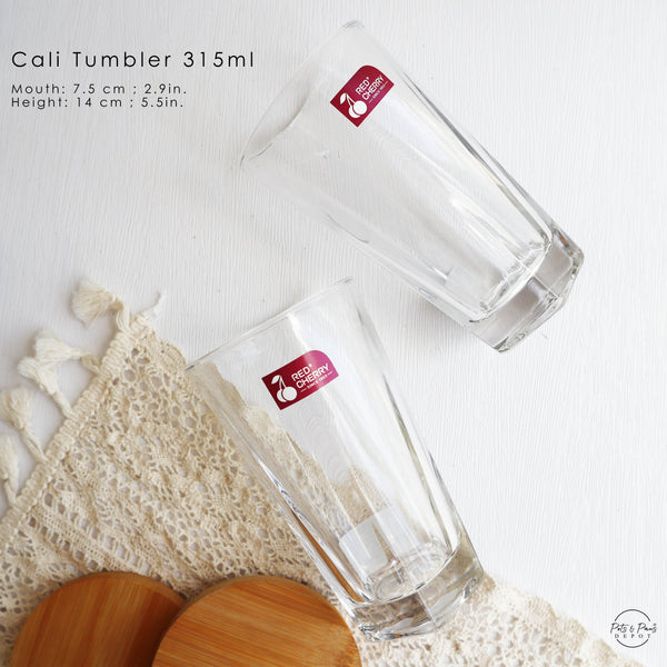 Red Cherry Glass Tumbler – PotsandPansDepotPH