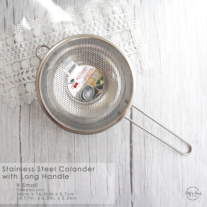 Red Cherry Colander with Long Handle – PotsandPansDepotPH