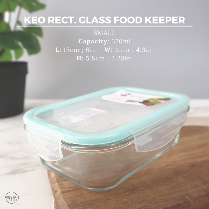 Keo Rect. Glass Food Keeper – PotsandPansDepotPH